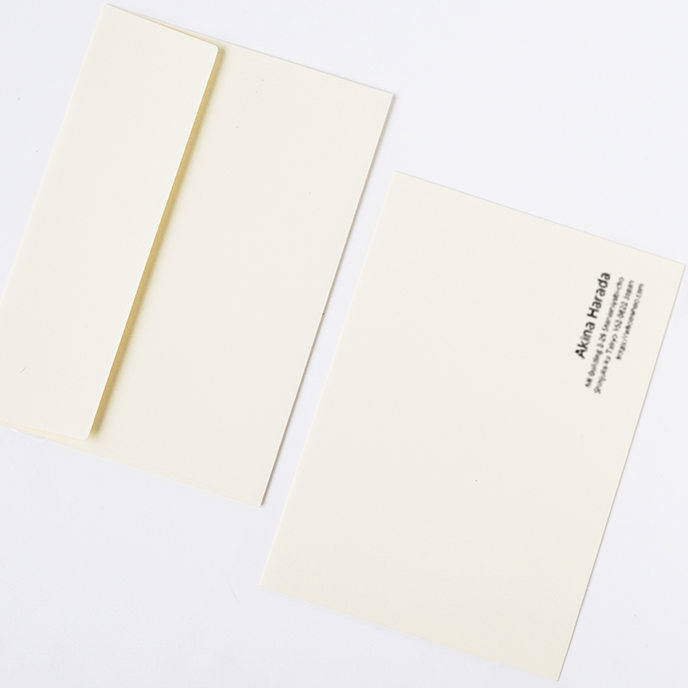 Minimal Right Alignment | カスタムデザイン名刺 whoo