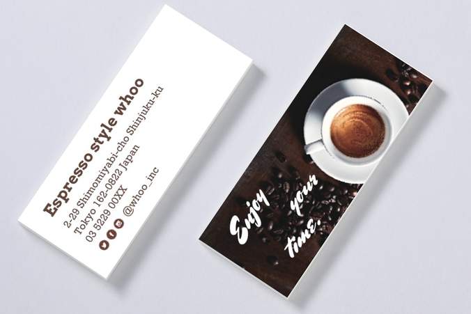 Cafe Stamp Card_Espresso | カスタムデザイン名刺 whoo