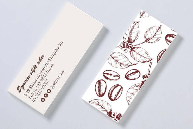 Cafe Stamp Card_Organic | カスタムデザイン名刺 whoo